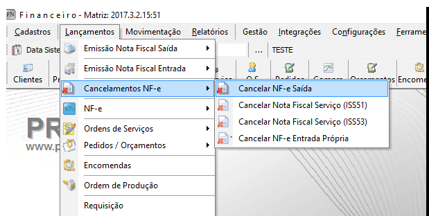 Como cancelar uma Nota Fiscal emitida